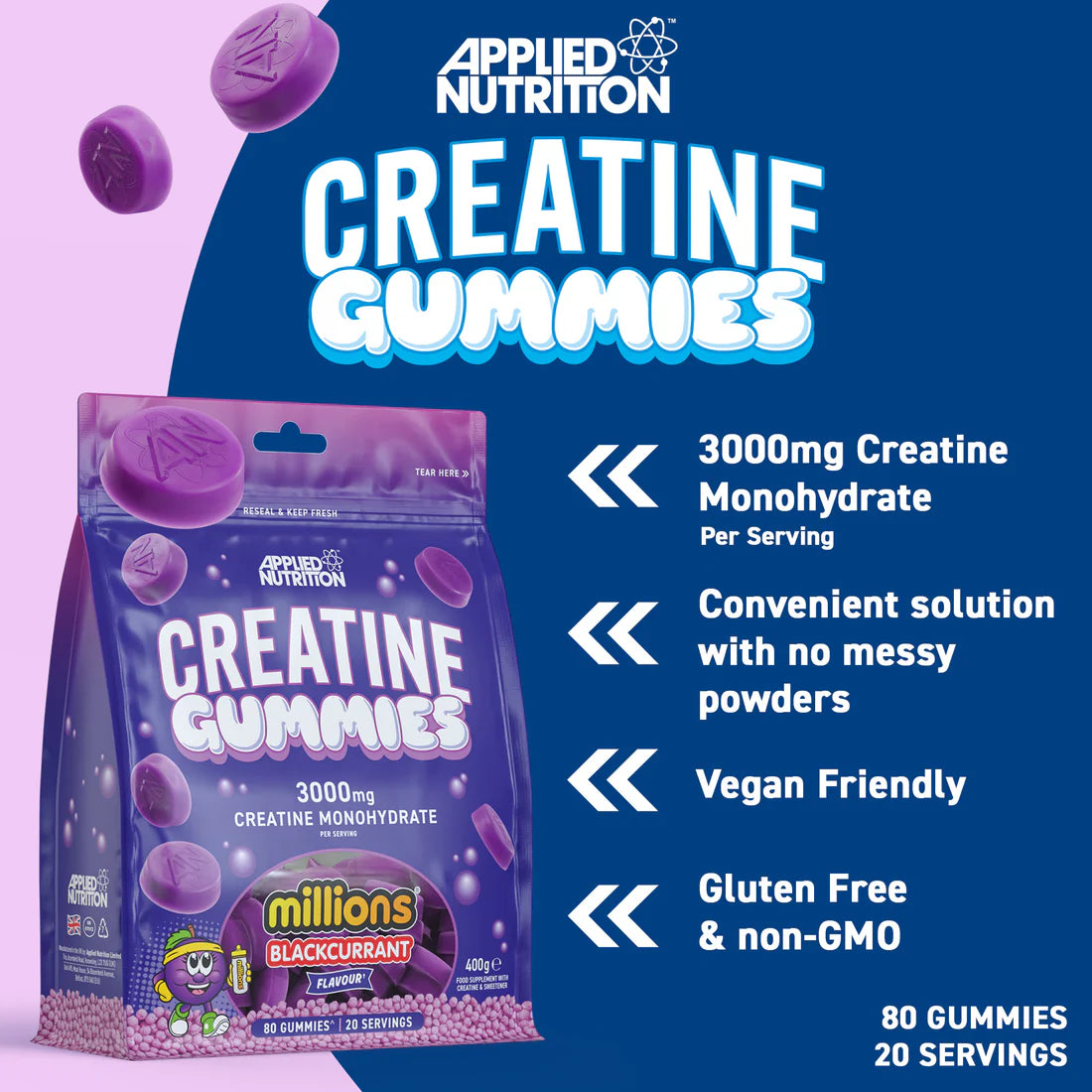 Applied Nutrition Creatine Monohydrate Gummies | Tay Junction