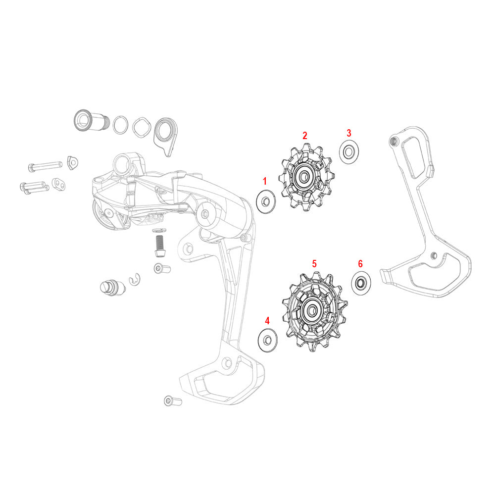 SRAM RD PULLEY KIT GX EAGLE – Tay Junction